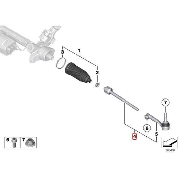 MEYLE製 BMW 1シリーズ E87 E88 E82 ステアリングタイロッド ASSY 左右 HD(強化版) 32106765235 ...