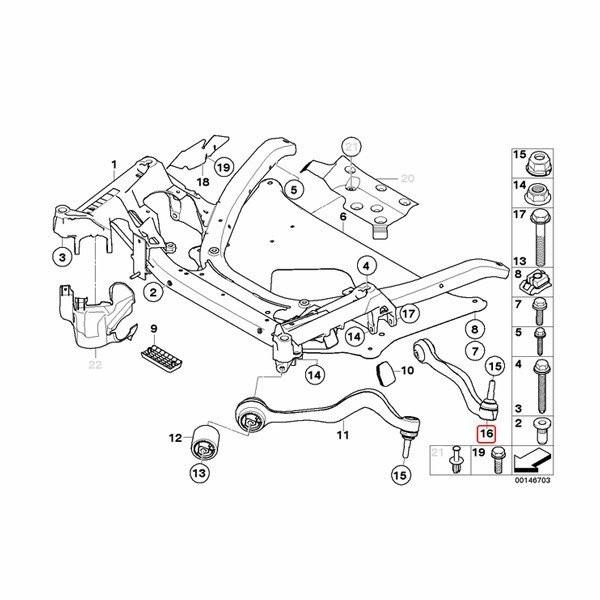 MEYLE製 BMW E60 525i 530i フロント ロアアーム/コントロールアーム 左右セット 31122347951 ...