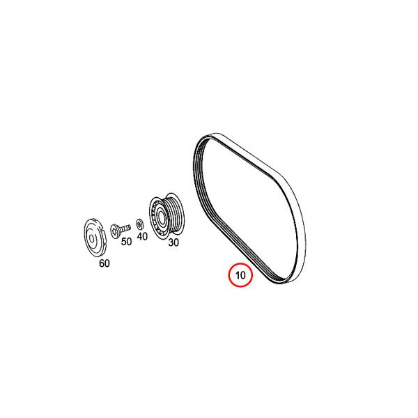 Mercedes-Benz（メルセデス・ベンツ） ベンツ Eクラス W211 W212 ベルトテンショナー＆プーリー＆ファンベルト OM642 ...