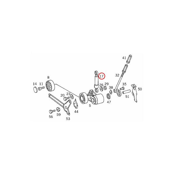 STABILUS製 ベンツ W124 ベルトテンショナーダンパー M103 M104 1032000114 0953DP 260E 280E ...