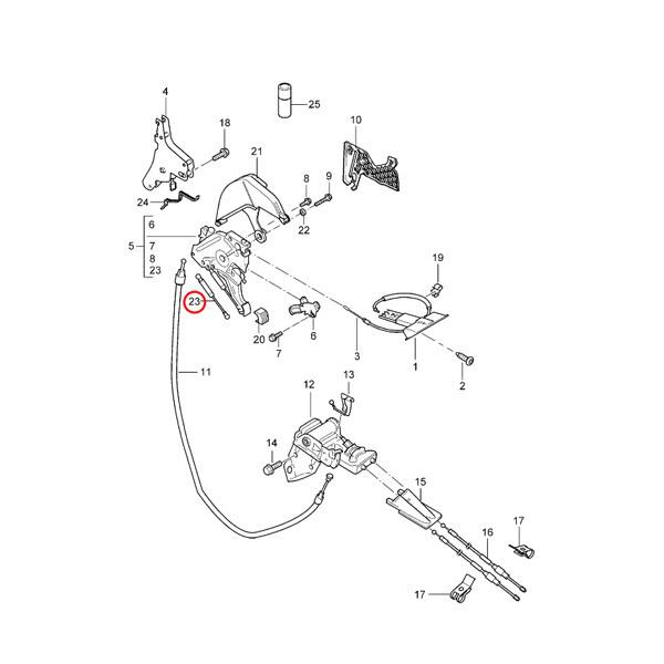 PORSCHE STABILUS製 Porsche ポルシェ Cayenne カイエン 957型 2006〜2010年式 サイドブレーキペダル ...