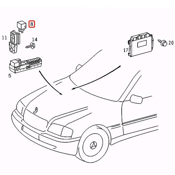 Mercedes-Benz ベンツ Gクラス W463 Aクラス W169 マルチパーパスリレー/マルチリレー 0025421419 G320 ...