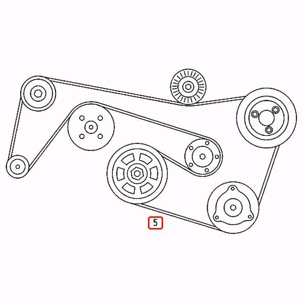 Mercedes-Benz [優良品]ベンツ W210 W211 W212 C207 A207 ファンベルト 6PK2390 6PK2392 ...