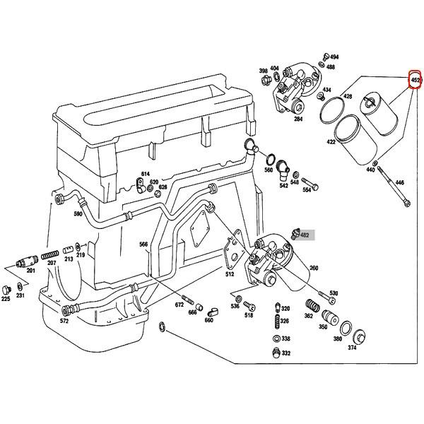 ベンツ Sクラス W116 エンジンオイルフィルター/オイルエレメント 0001800609 280S 280SE 350SE 450SE ...