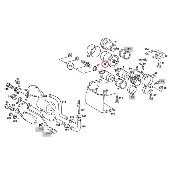 Mercedes-Benz [優良品]ベンツ R107 R129 燃料フィルター/フューエルフィルター 0024771701 ...