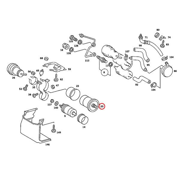 Mercedes-Benz [優良品]ベンツ C140 W463 W123 燃料フィルター/フューエルフィルター 0024771701 ...