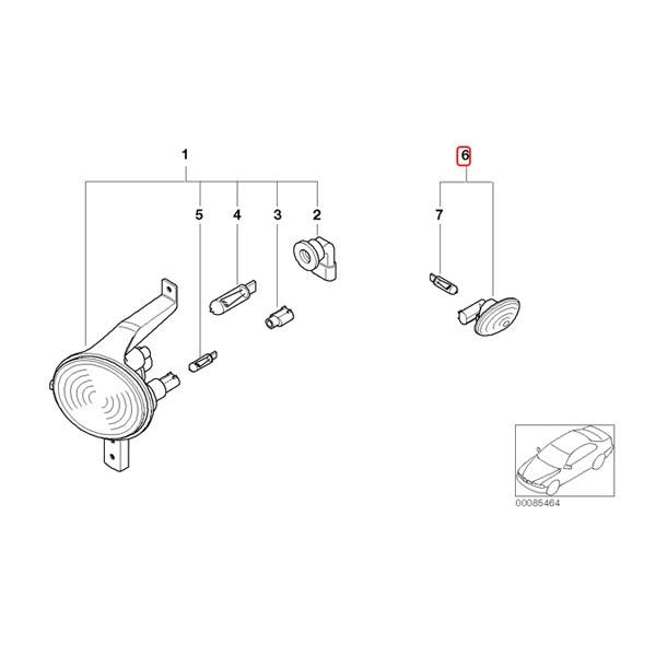 MINI（ミニ） BMW MINI R50 R53 R52 LED サイドマーカー 左右セット 63137166013 63137166014 ...