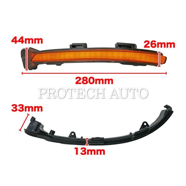 フォルクスワーゲン VW ゴルフ7 2013-2016年式 LEDサイドミラーウインカー 流れるウィンカー 左右 マットブラック ...