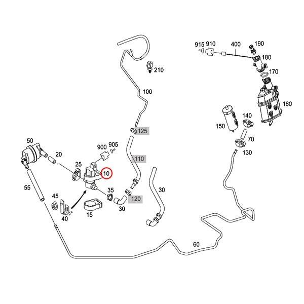 Mercedes-Benz ベンツ C207A207W210W211 パージバルブ0004701593 0004703693 ...