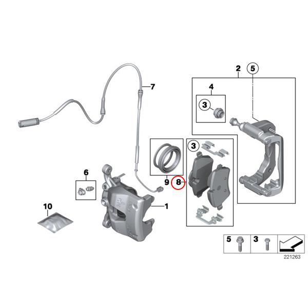 MINI マイレ製 BMW ミニ R56 R55 One ワン 1.4 1.6 Cooper クーパー フロント ブレーキパッド 左右セット ...