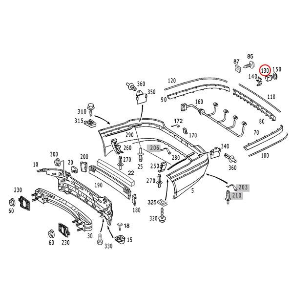 Mercedes-Benz [優良品]ベンツ C208 A208 W463 W638 CLK200 CLK320 G320 G500 ...