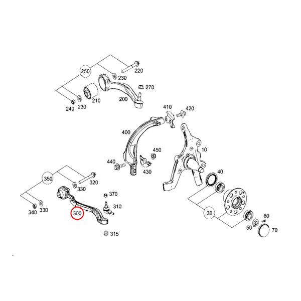 Mercedes-Benz ベンツ W212 S212 E220 E250 E300 E350 E400 E400h E550 フロント ロアアーム/コントロールアーム 左側 ...