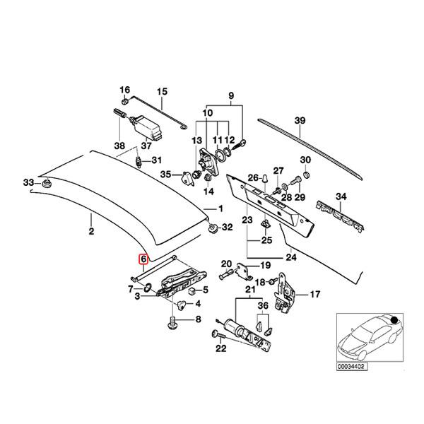 BMW TUFF SUPPORT製 BMW 7シリーズ E38 735i トランクダンパー/トランクショックアブソーバー 左右セット ...