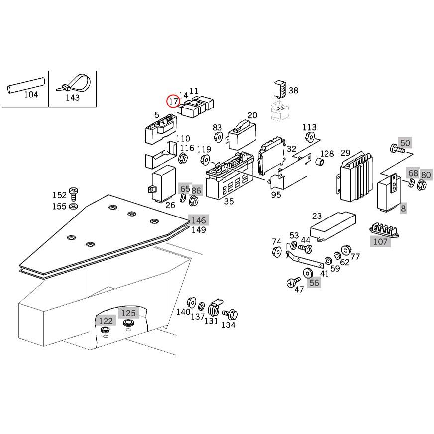 URO製 ベンツ Sクラス W220 マルチパーパスリレー/マルチリレー/スターターロックアウトスイッチ 0015427419 S500 ...