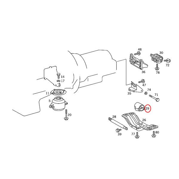 Mercedes-Benz URO製 ベンツ W140 500SE 600SE S500 S600 ATマウント/オートママウント/ミッション ...