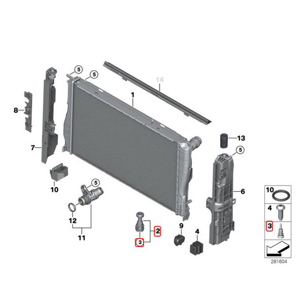 BMW 送料200円 URO製 Z4/E89 sDrive20i 23i 35i 35is ラジエタードレンプラグ コントロールスリーブ ...
