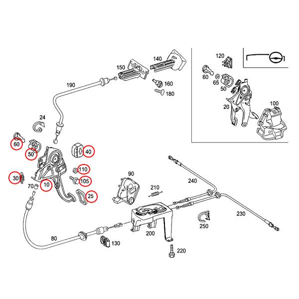 URO ベンツ W210 W211 E230 E240 E250 E280 E300 E320 E350 E400 E430 E500 E550 E55AMG E63AMG パーキングブレーキ ...