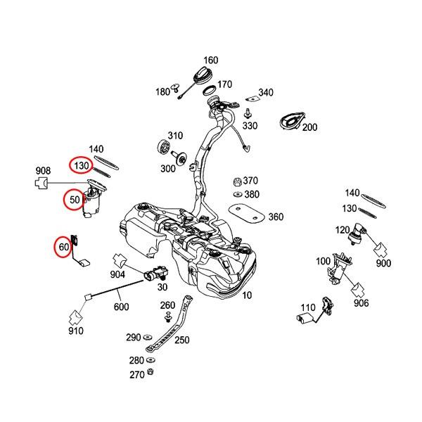 Mercedes-Benz URO製 ベンツ C207 A207 W212 E300 E350 E550 燃料ポンプ/フューエルポンプ ...