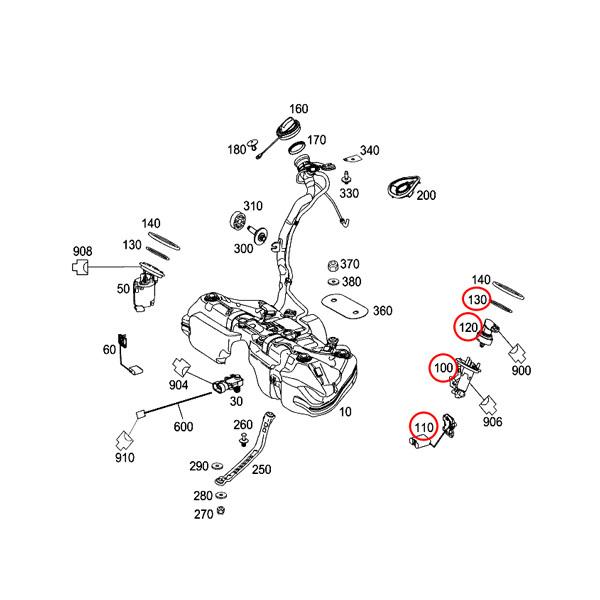 Mercedes-Benz URO製 ベンツ W204 C200 C250 C300 燃料レベルセンサー/フューエルレベルセンサー ...