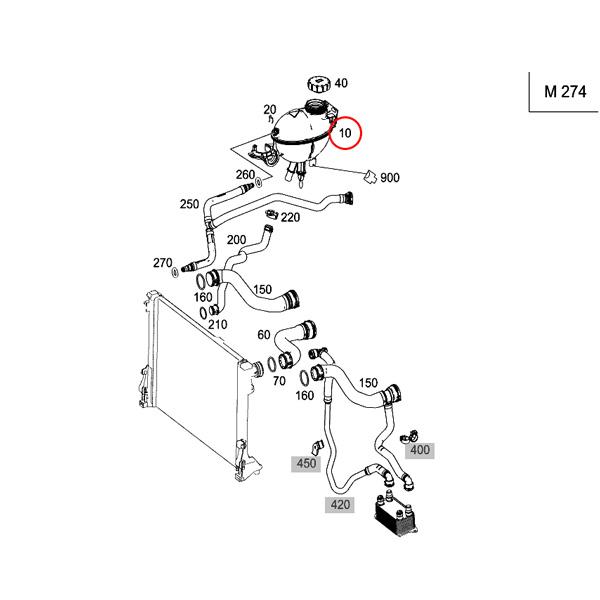 Mercedes-Benz URO製 ベンツ C207 A207 W212 S212 E220 E250 E300 E350 E400 E550 ラジエーターサブタンク 2045000749 ...