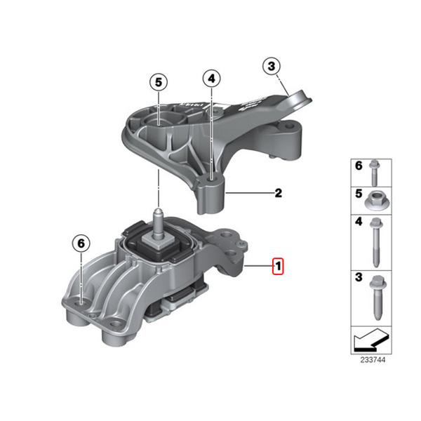 URO製 BMW MINI ミニ R60 R61 Cooper CooperS ALL4 CooperSD JCW One ミッションマウント ...