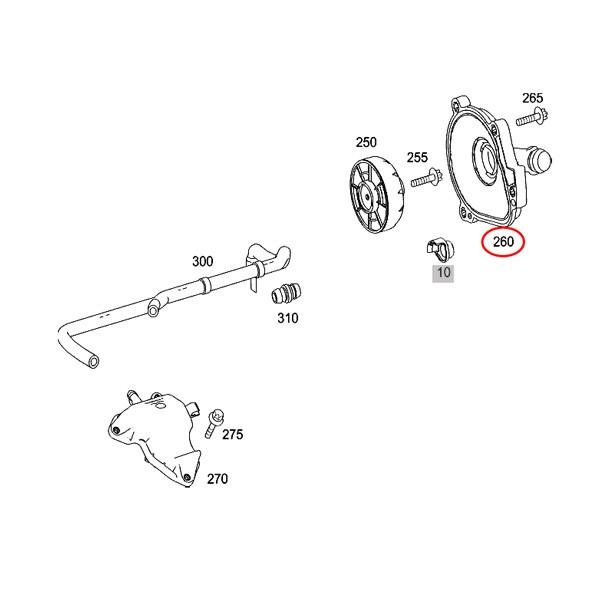 Mercedes-Benz URO製 ベンツ W221 オイルドレンパンハウジングカバー M272 M273 エンジン用 2720100631 ...