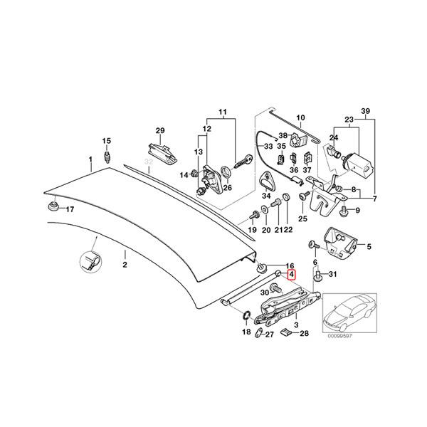 BMW URO製 5シリーズ E39 525i 528i 530i 540i M5 トランクダンパー/トランクショックアブソーバー 左右セット ...