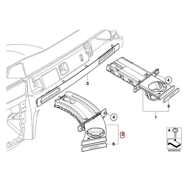 BMW E93 335i 運転席側 ドリンクホルダー/カップホルダー 左ハンドル用 51459173465 51457138793 : プロ ...