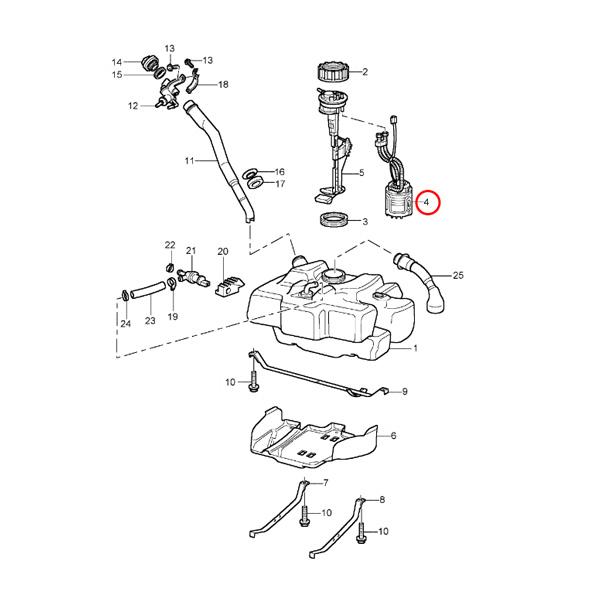 PORSCHE URO製 Porsche ポルシェ 911 996 ボクスター 986 フューエルポンプ 99662010200 ...