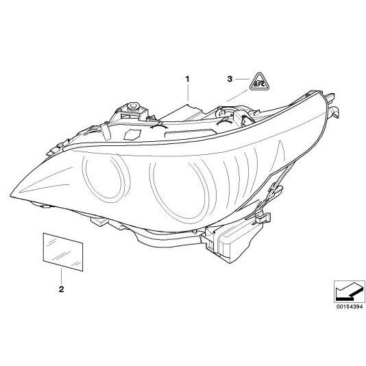 BMW URO製 E60 E61 クロームメッキヘッドライトリング/メッキヘッドライトトリム 63127165563 63127165565 ...