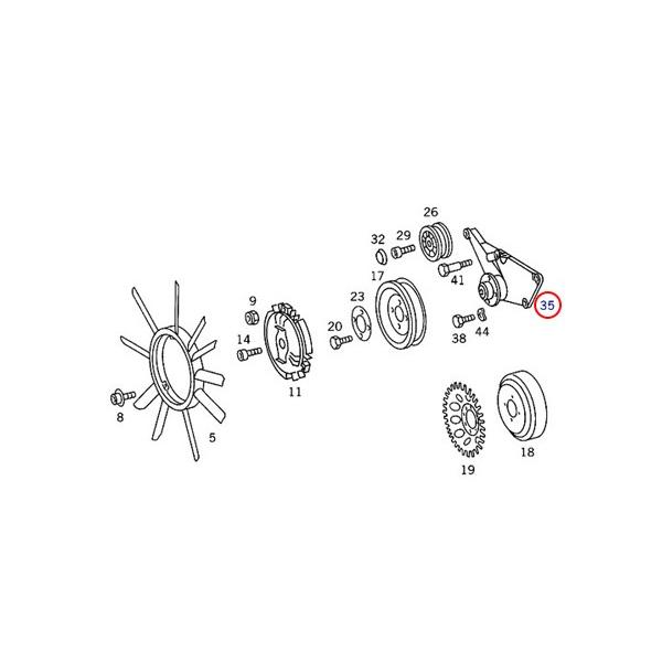 Mercedes-Benz ベンツ W126 260SE 300SE 300SEL クーリングファンブラケット/ファンブラケット ...