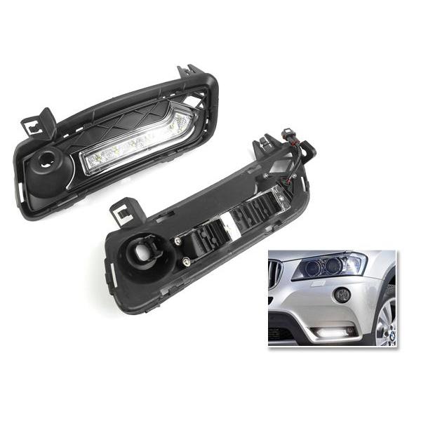 BMW X3/F25 xDrive35i LEDデイライト 高輝度 純白 7000K 51117210469 51117249595 ...