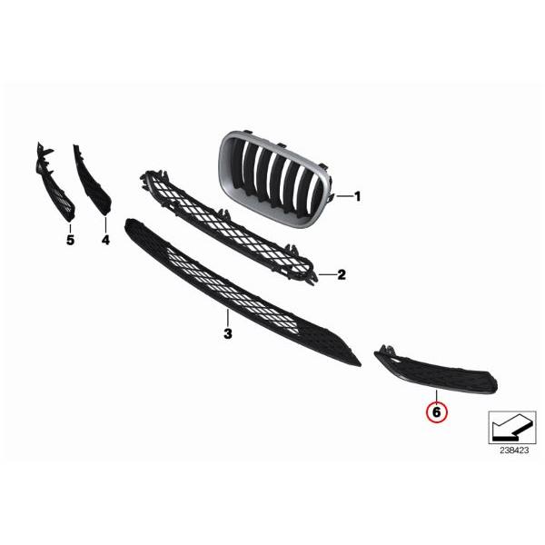 BMW X3/F25 xDrive20d 20i LED デイタイムランニングライト 7000K 51117210469 ...