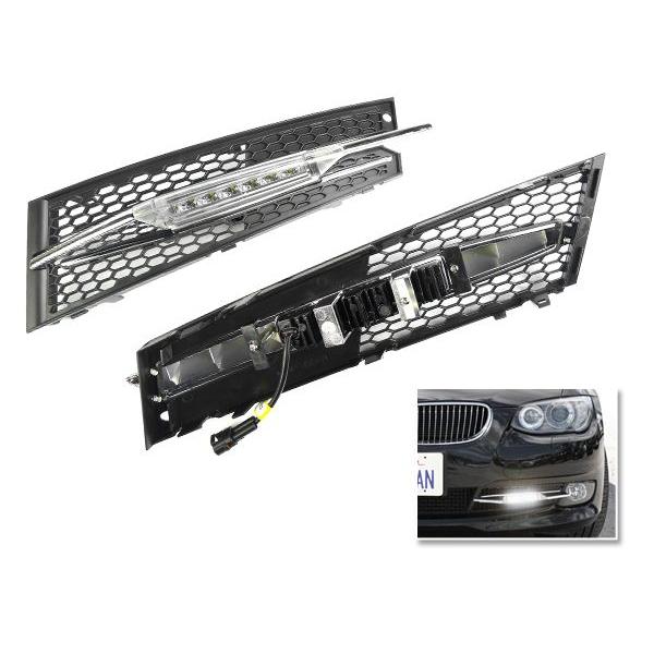 BMW E92 クーペ 335i 2010年5月〜2013年6月 LED デイライト 高輝度 純白 7000K 51117227923 ...