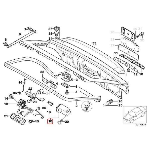 BMW 純正OEM VDO製 E36 トランクロックアクチュエーター 67118360732 67118361140 318i 320i ...
