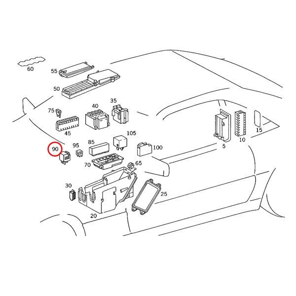 Mercedes-Benz（メルセデス・ベンツ） VEMO製 ベンツ W201 R129 190D 190E SL320 SL500 ...