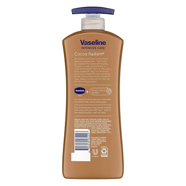 ヴァセリン インテンシブケア ココアラディアント ボディローション ココアバターの香り 600mL Unilever Vaseline Intensive Care Cocoa Radiant ...