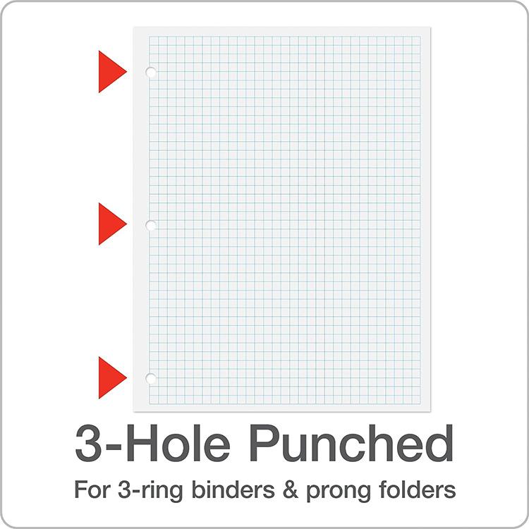 オックスフォード フィラーペーパー グラフ罫 3穴 400枚 Oxford Filler Paper Graph Rule 3-Hole ...