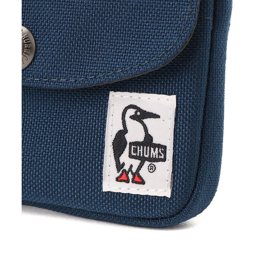 CHUMS チャムス Pocket Size Wallet Sweat Nylon ポケットサイズウォレットスウェットナイロン CH60-3816 Orange/Lt.Brown ...