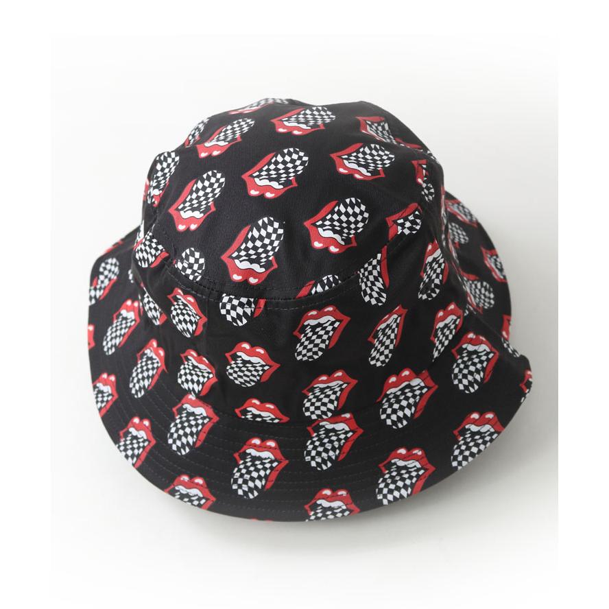 protocol ローリングストーンズ グッズ 帽子 メンズ レディース The Rolling Stones checkerboard Pattern Bucket バケットハット ...