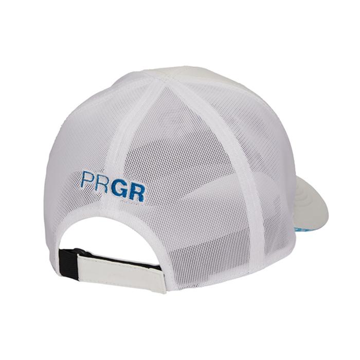 PRGR CAP / プロギア やわらかつば スタンダードメッシュキャップ PMCAP-105 2022年モデル 数量限定 ホワイト×ブラック ...