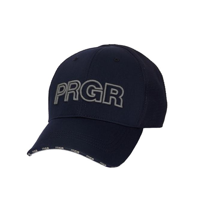 PRGR CAP / プロギア やわらかつば スタンダードメッシュキャップ PMCAP-105 2022年モデル 数量限定 ホワイト×ブラック ...