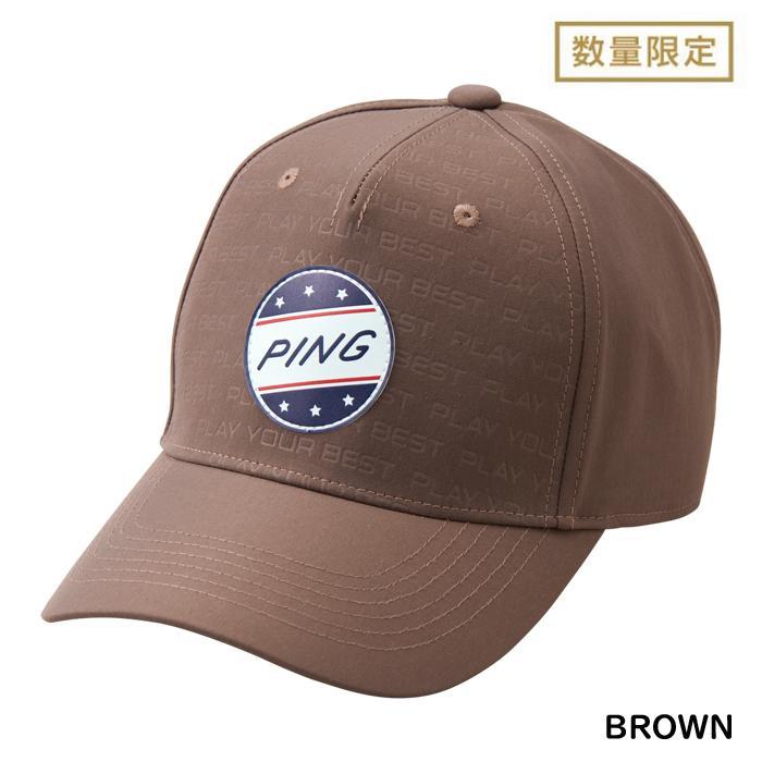 PING 【在庫限り】PING CIRCLE PATCH CAP HW-U2208 / ピン サークルパッチキャップ 2022年モデル 全3色(ホワイト/ブラウン/グレイ) 数量限定 メンズ ...