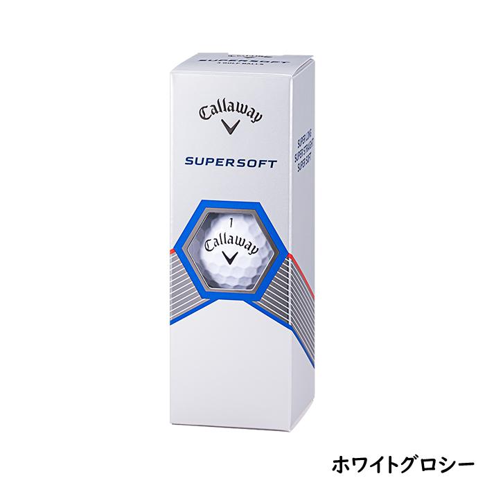 Callaway SUPER SOFT BALL / キャロウェイ スーパーソフトボール 1ダース(12個入り) 全2色(ホワイトグロシー/イエローグロシー) 2023年モデル :b ...