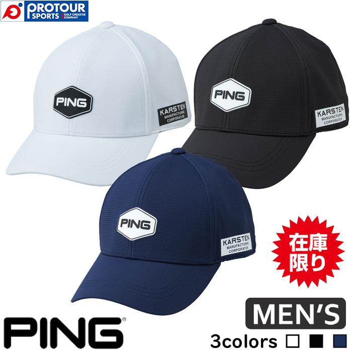 PING 【在庫限り】PING HW-U2506 HEXAGON PATCH CAP / ピン ヘキサゴンパッチキャップ 2025年モデル メンズ 全3色(ホワイト/ブラック/ネイビー ...