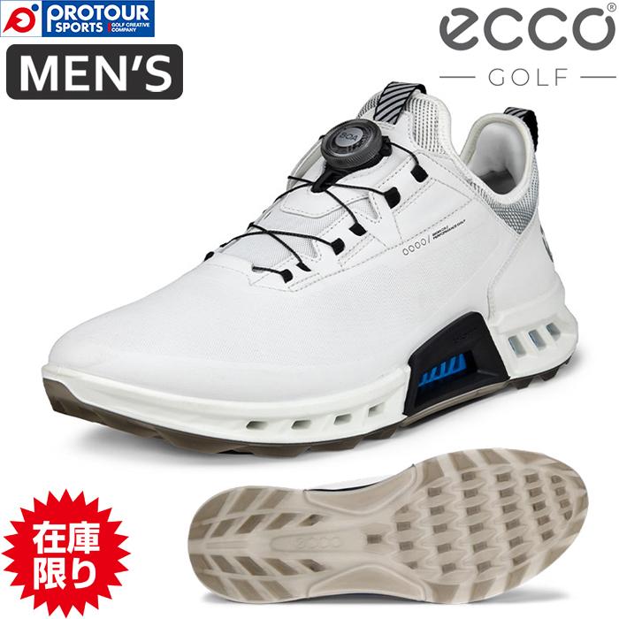 バイオム 【在庫限り】ECCO M GOLF BIOM C4 BOA 130424-51227 / エコー メンズ ゴルフ ボア WHITE/BLACK GORE-TEX搭載 防水 ゴルフ ...