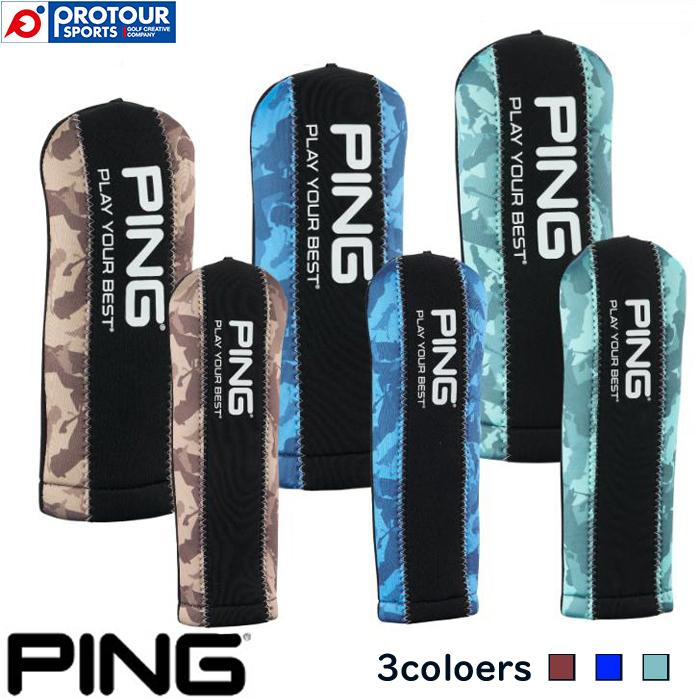 PING Mr.PING / ピン ミスターピン カモ ヘッドカバー FW用/HB用 HC-N2302 2023年モデル 全3色 36864/36865 フェアウェイウッド用 ハイブリッド用 ...