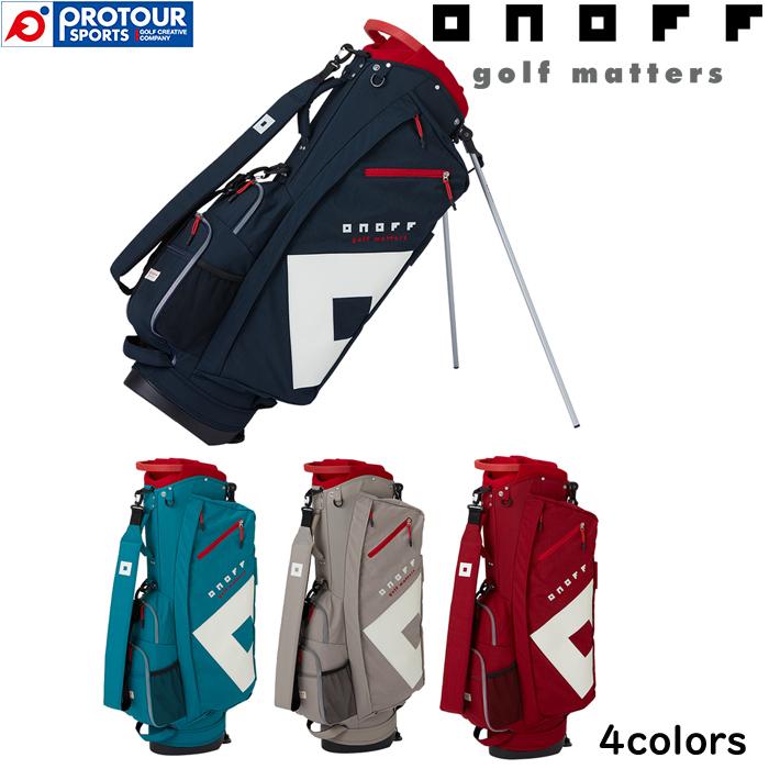 ONOFF STAND CADDIE BAG OB0324 / オノフ スタンドキャディバッグ OB0324 2023年モデル 全4色 9型 2.6kg(軽量タイプ) ネームプレート付き ...