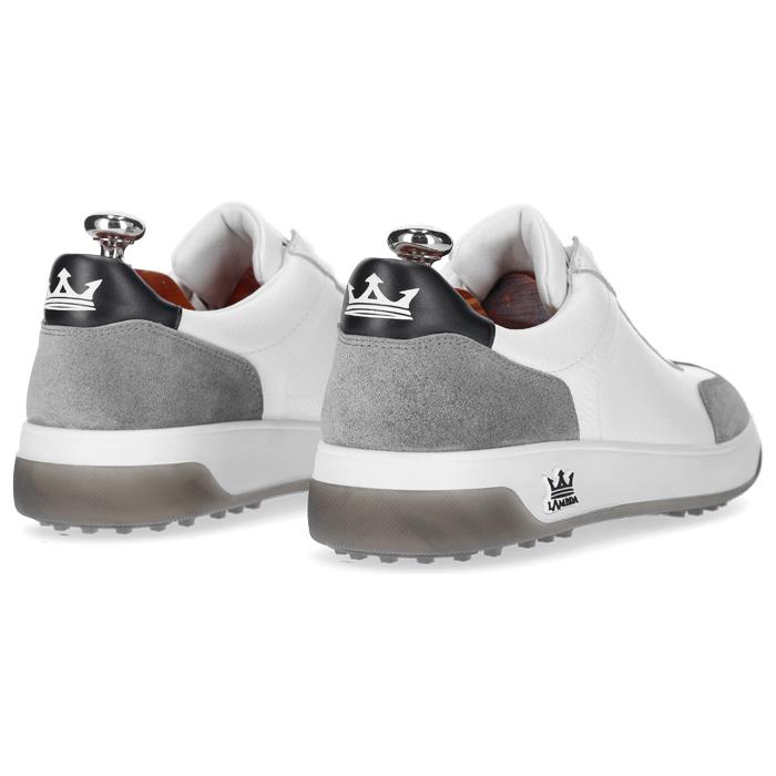 【在庫限り】LAMBDA Arezzo GOLF SHOES ARE-M / ラムダ アレッツォ ゴルフシューズ グレーホワイト 24.8cm〜28.3cm EE 数量限定 スパイクレス ...