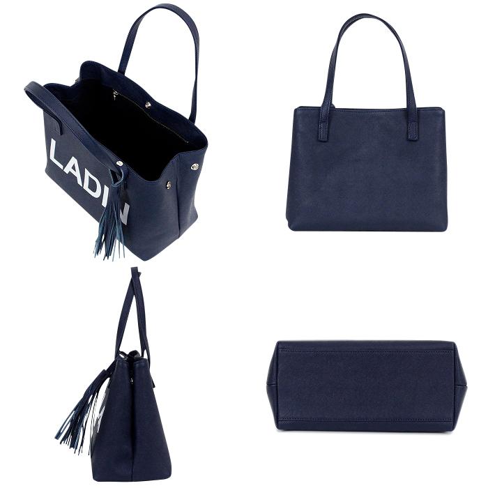 LADIN（ラディン） メンズ レディース カートバッグ 牛革製 タッセル付